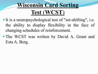 Tests for special menta & physical abilitieS | PPTX