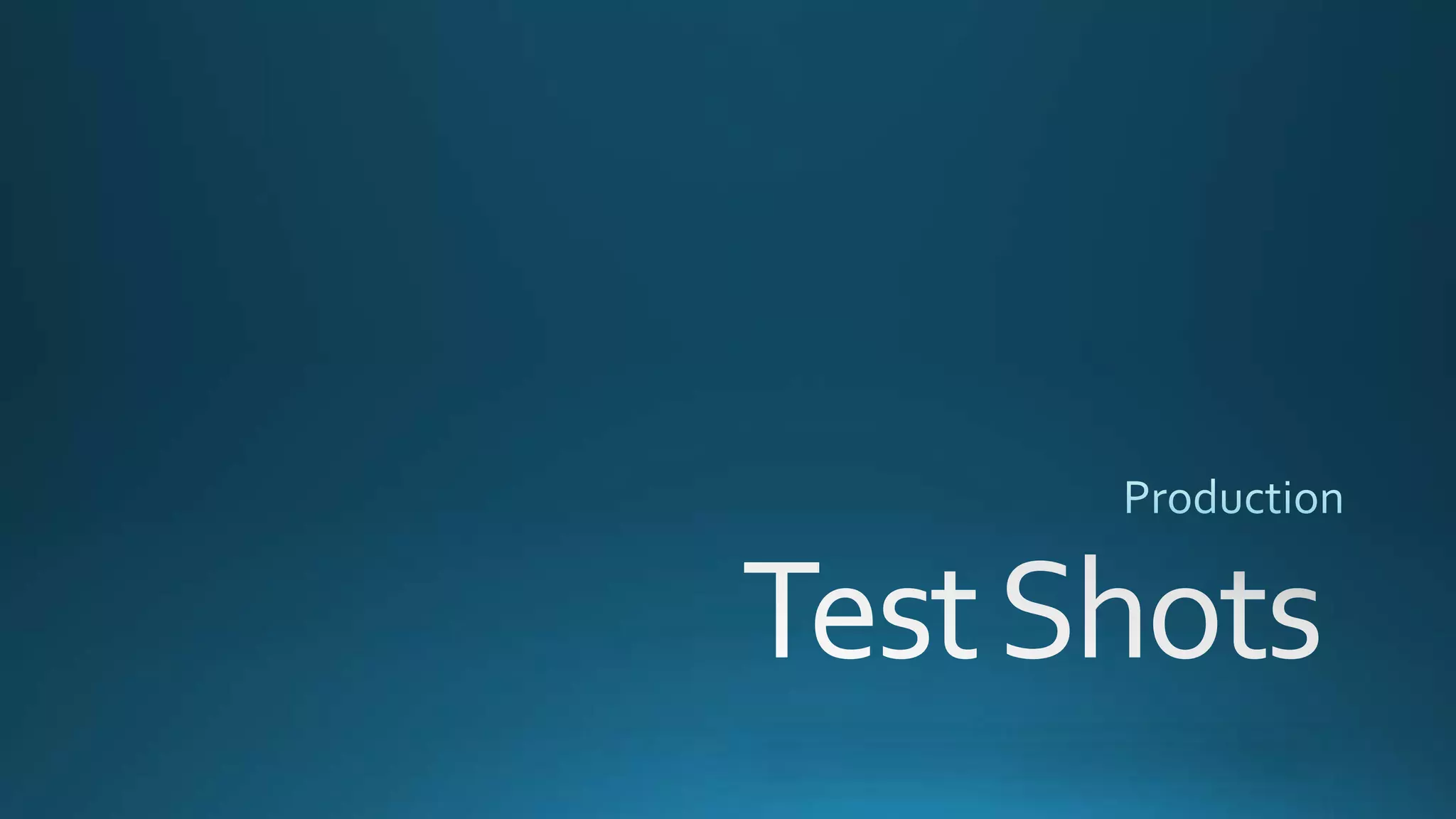 Test shots | PPTX