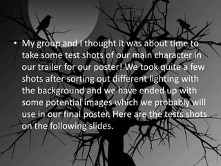 Test shots for poster! | PPT