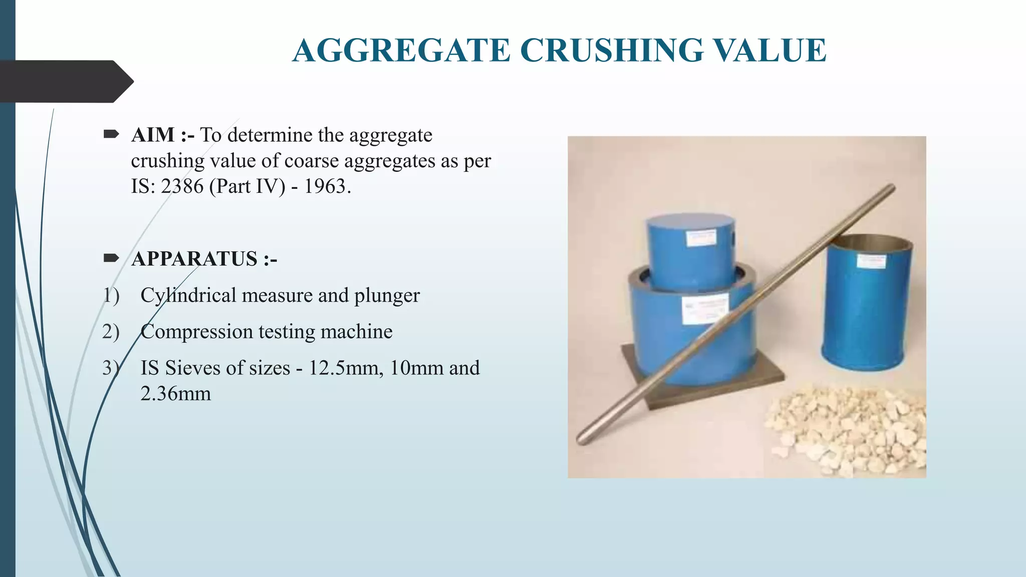 Tests of aggregates | PPTX
