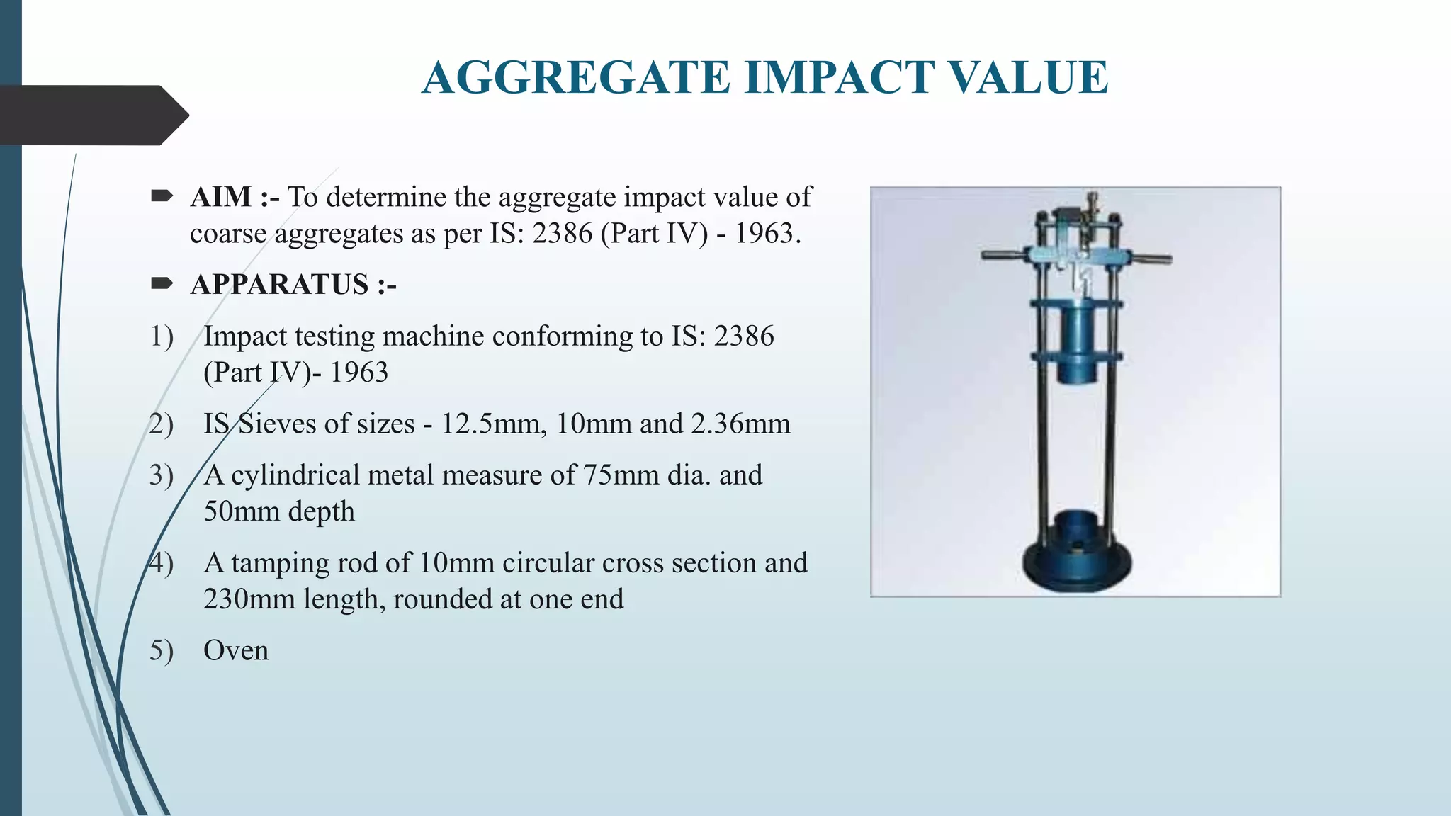 Tests of aggregates | PPTX
