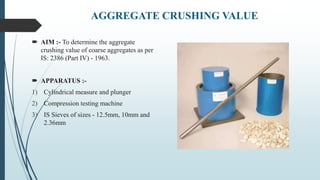 Tests of aggregates | PPTX