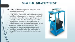 Tests of aggregates | PPTX