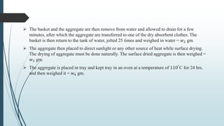 Tests of aggregates | PPTX