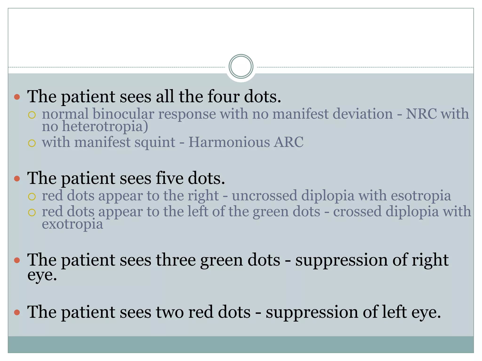 Tests of binocularity | PPTX