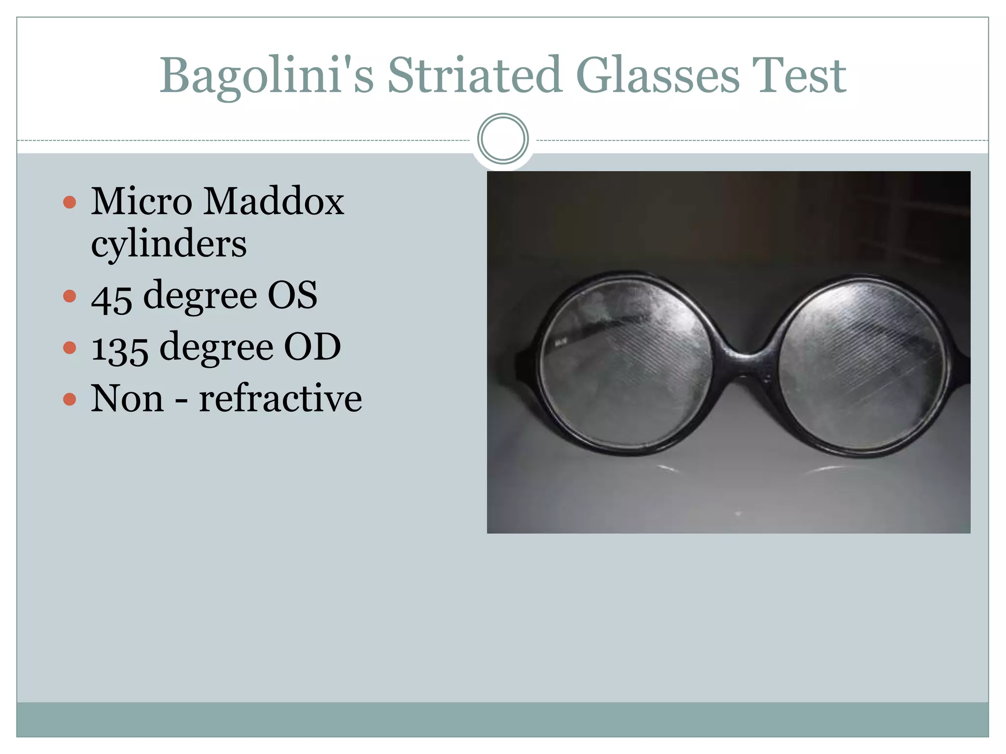 Tests of binocularity | PPTX