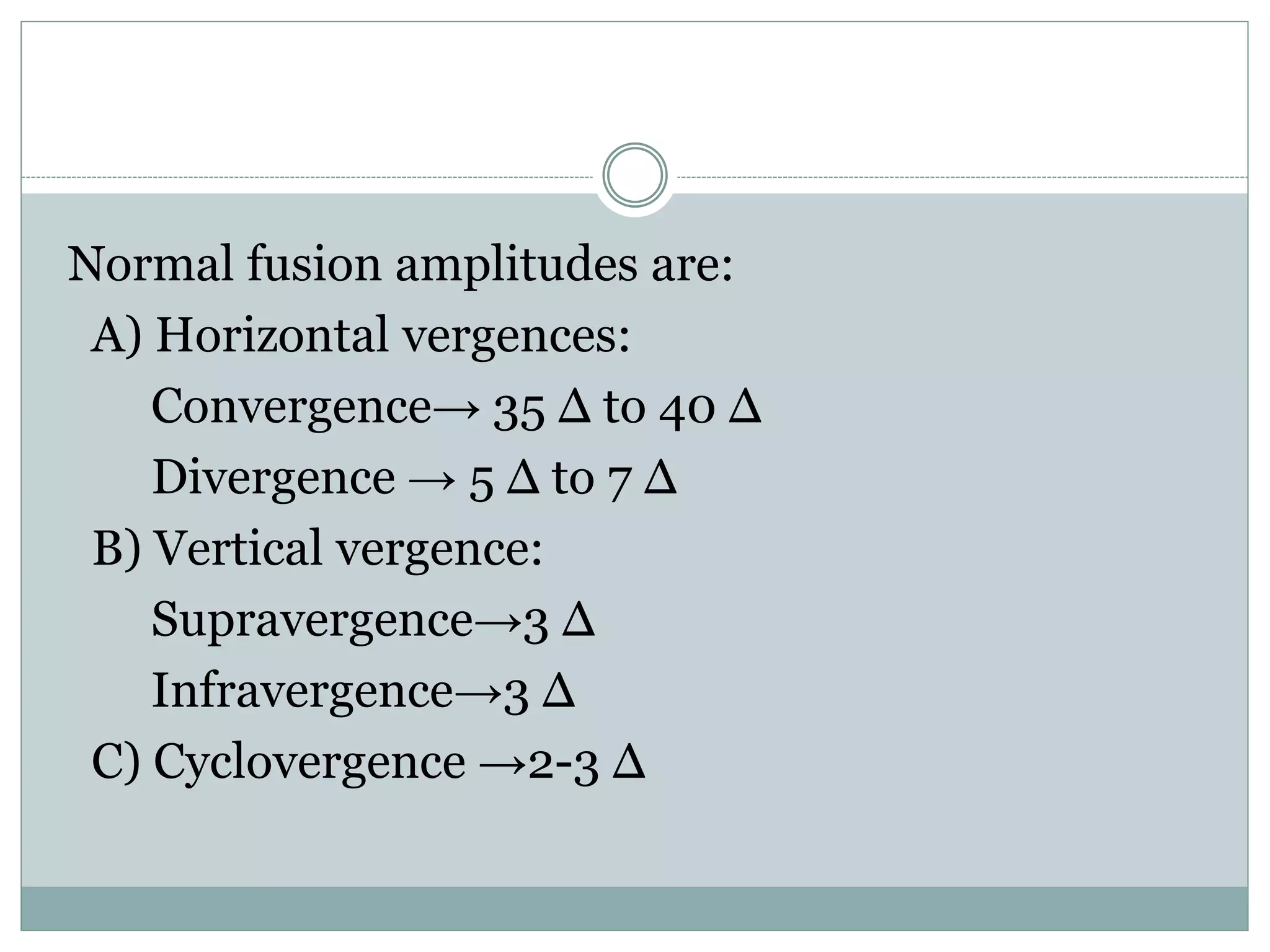 Tests of binocularity | PPTX