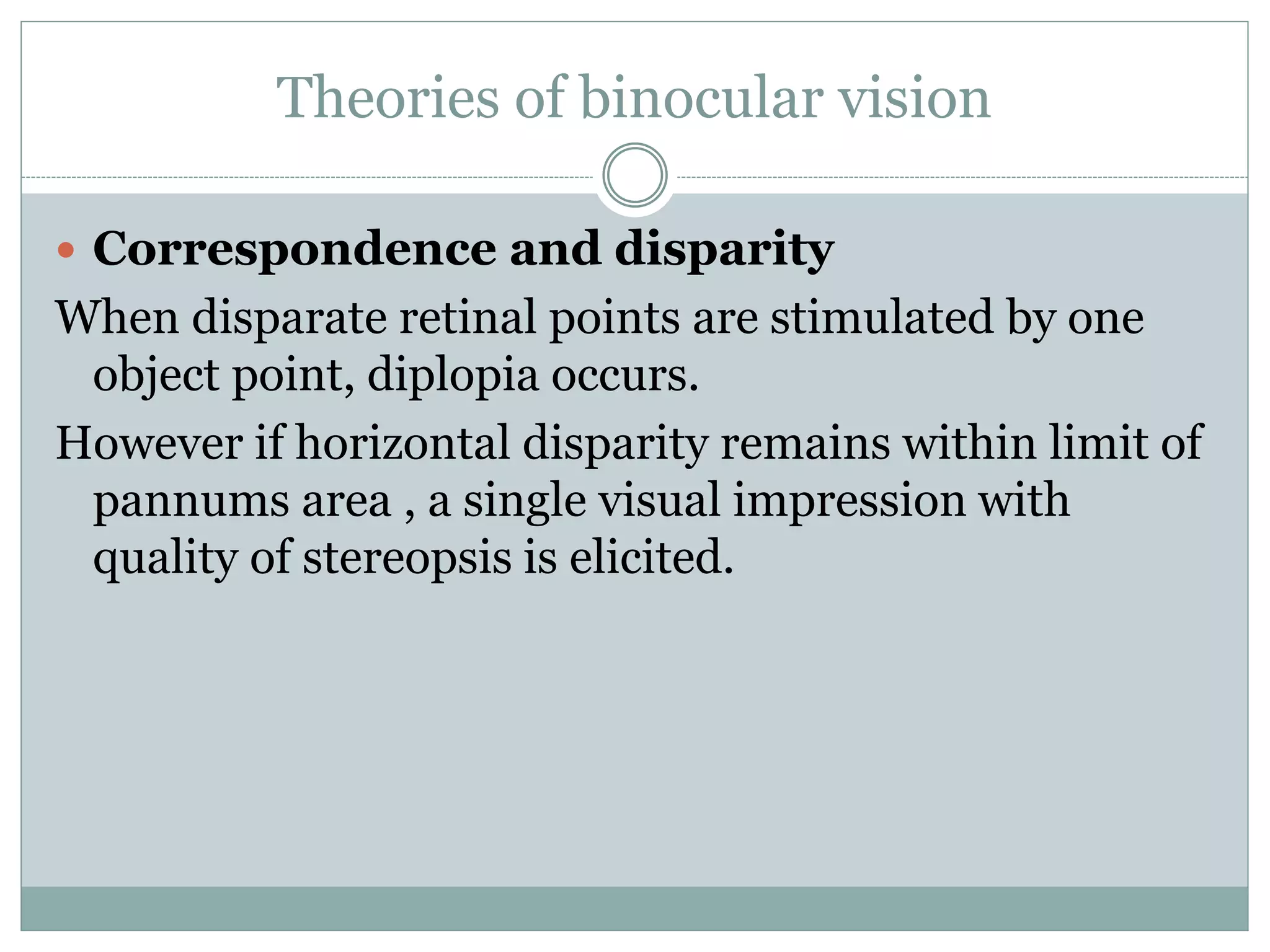Tests of binocularity | PPTX