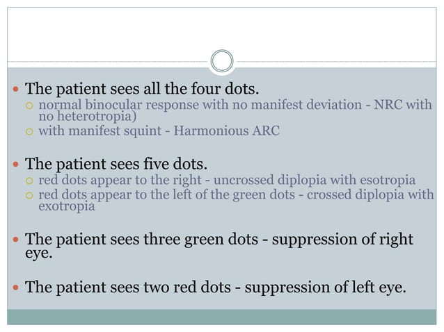 Tests of binocularity | PPTX
