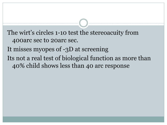Tests of binocularity | PPTX