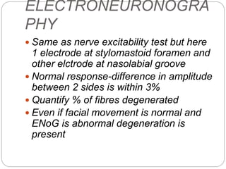 Tests of facial nerve | PPTX