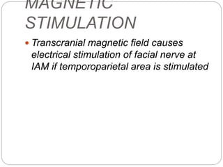 Tests of facial nerve | PPTX