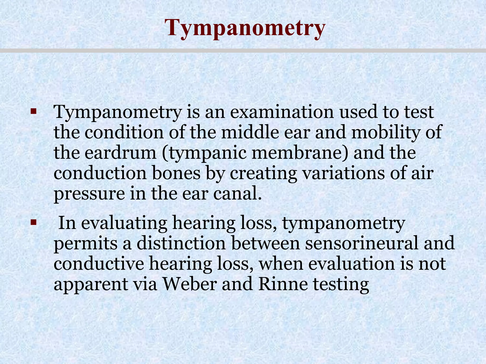 Tests of hearing | PPTX