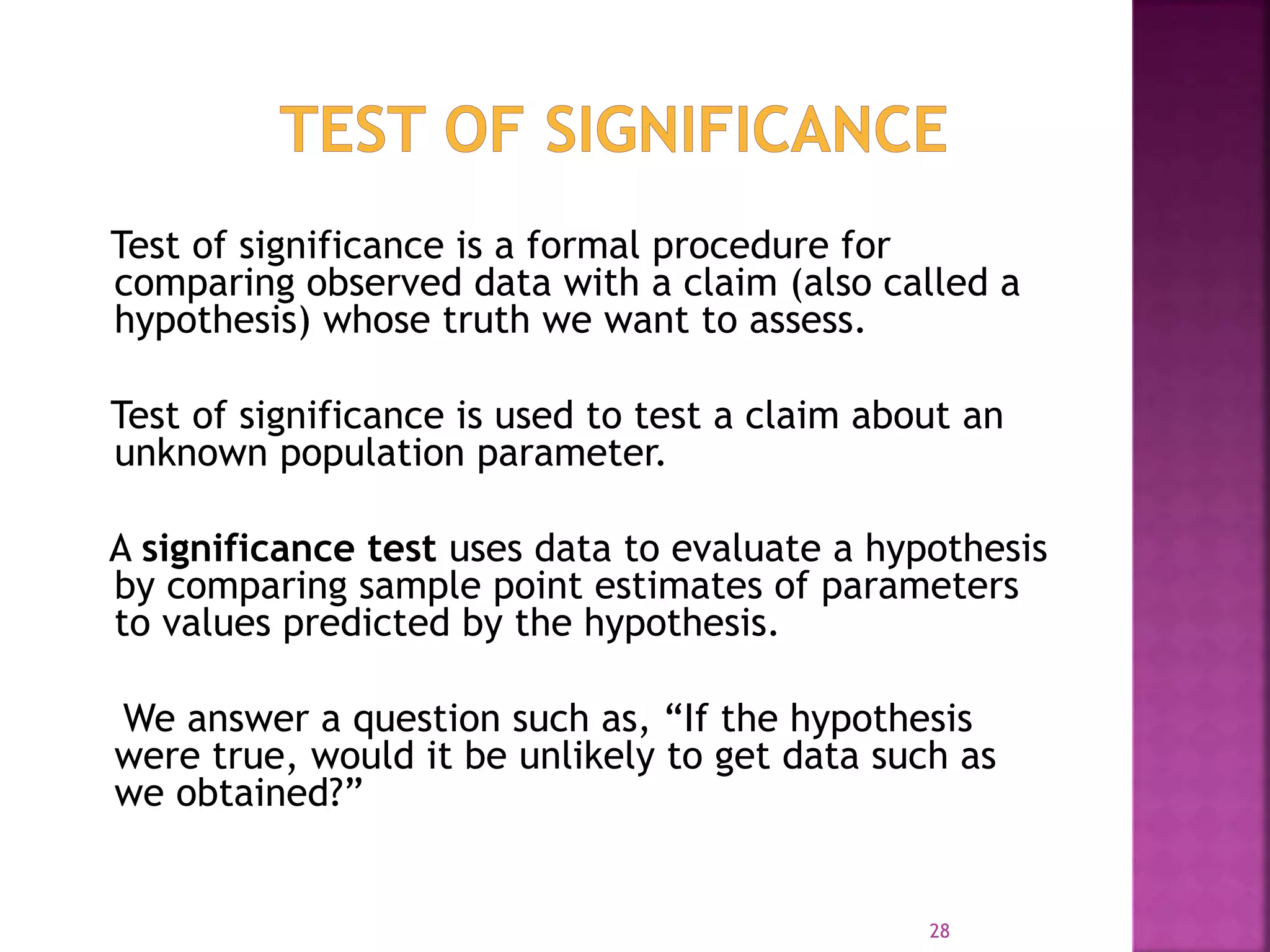 Tests of significance | PPTX