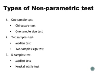 Tests of significance Periodontology | PPTX