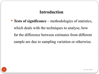 Tests of Significance.pptx powerpoint presentation | PPTX