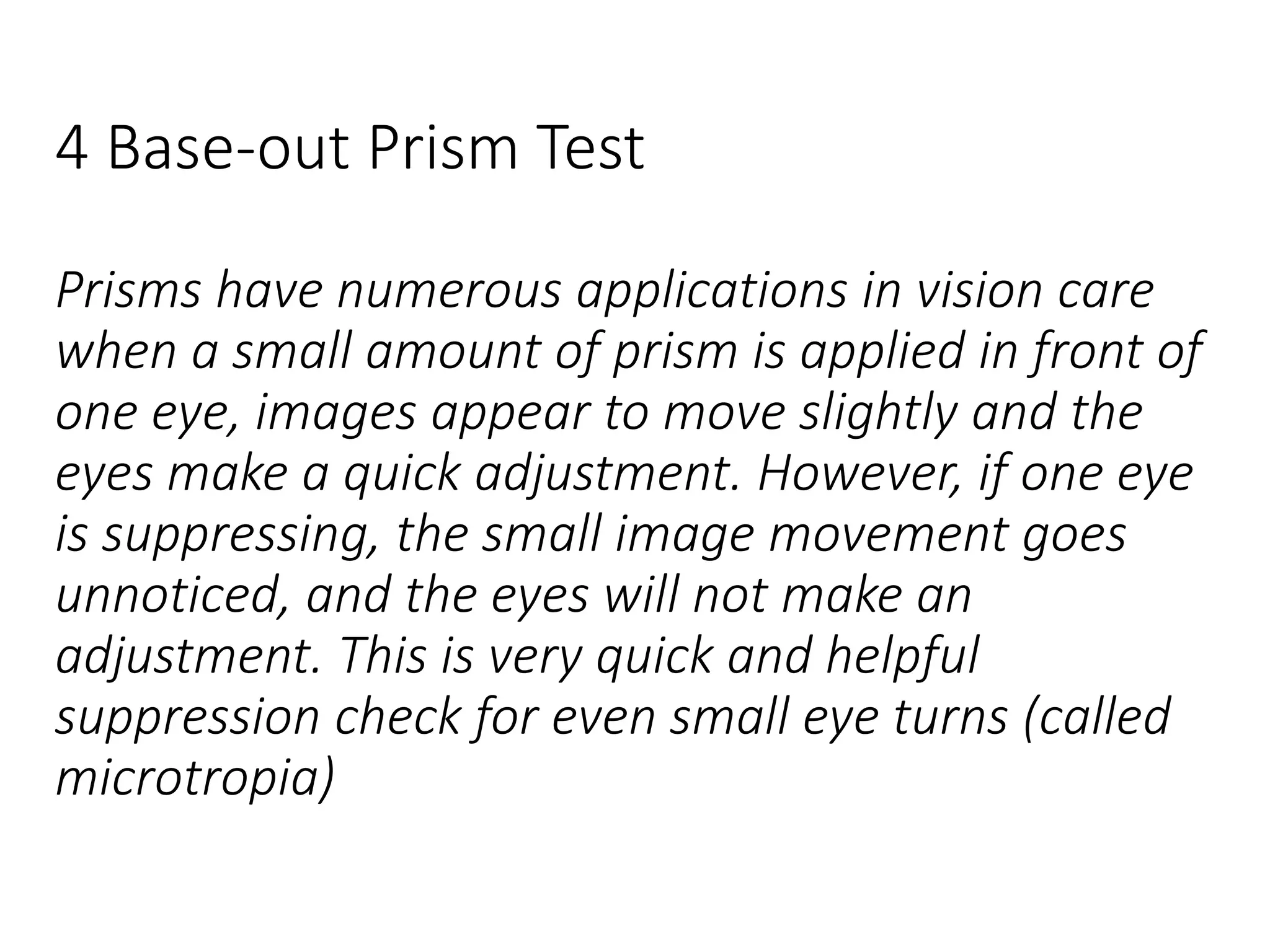 Tests of suppression | PPTX