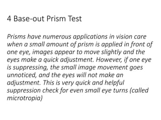 Tests of suppression | PPTX