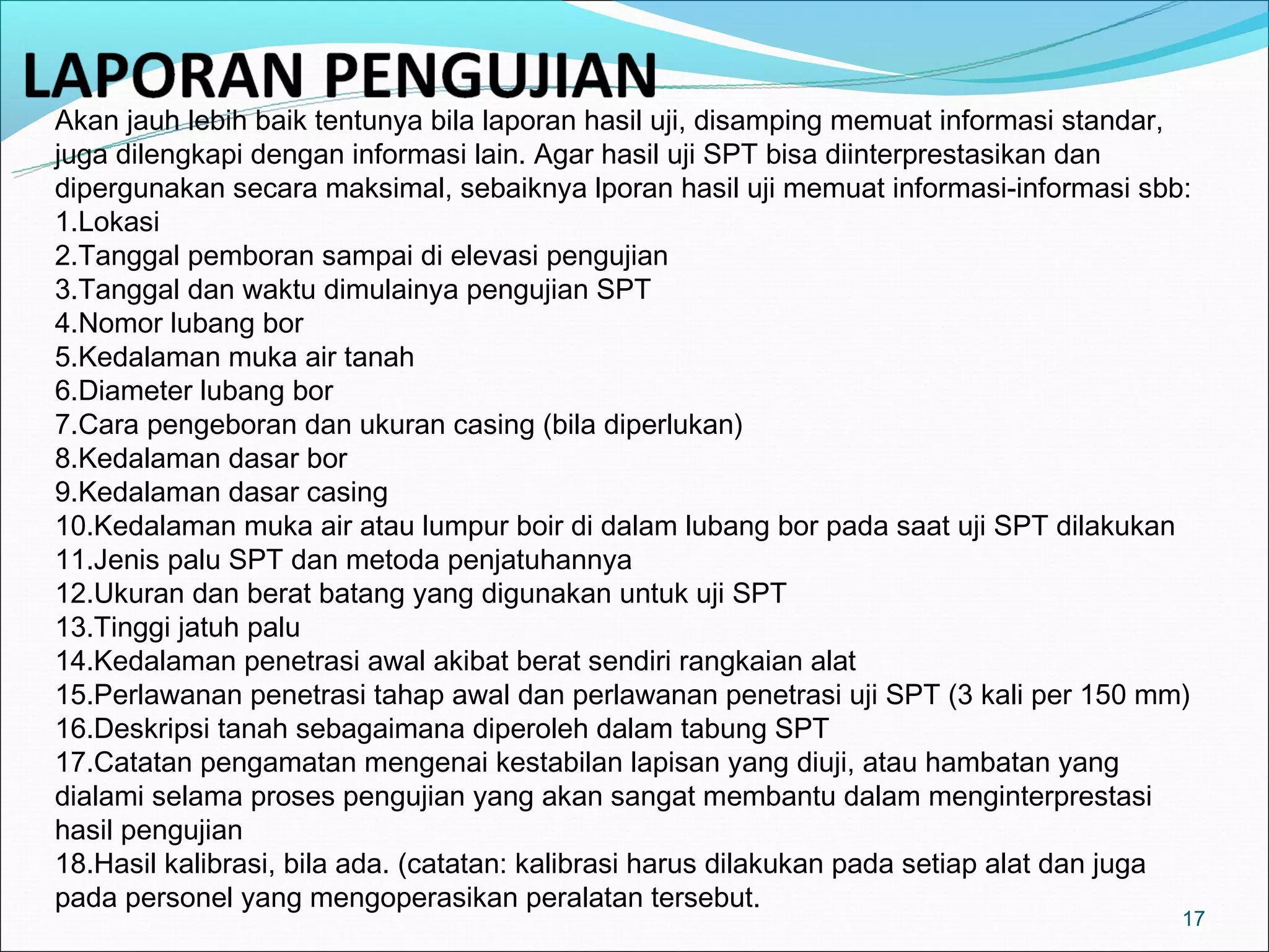 Test soil spt-ang-2009 | PPT
