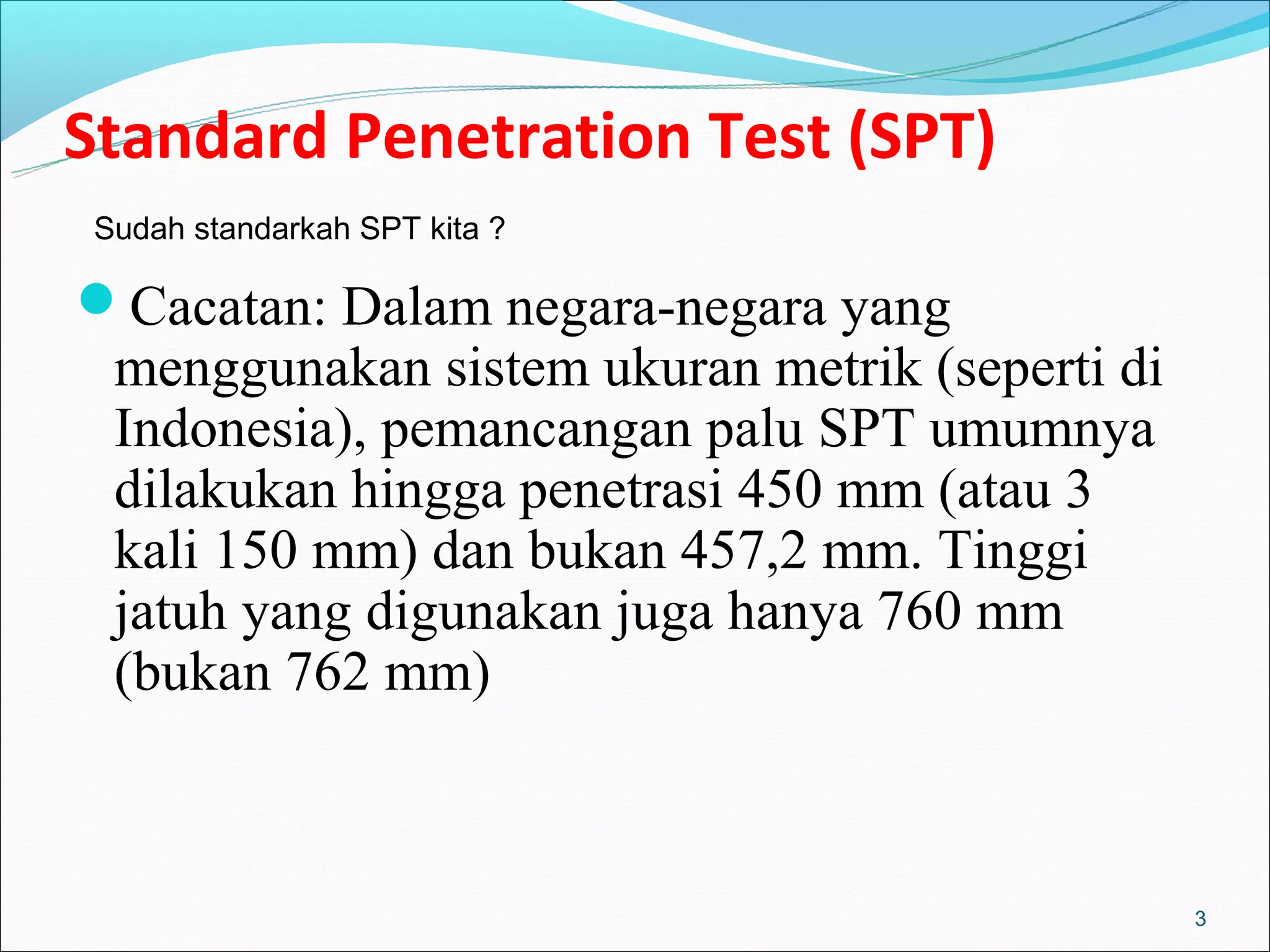 Test soil spt-ang-2009 | PPT
