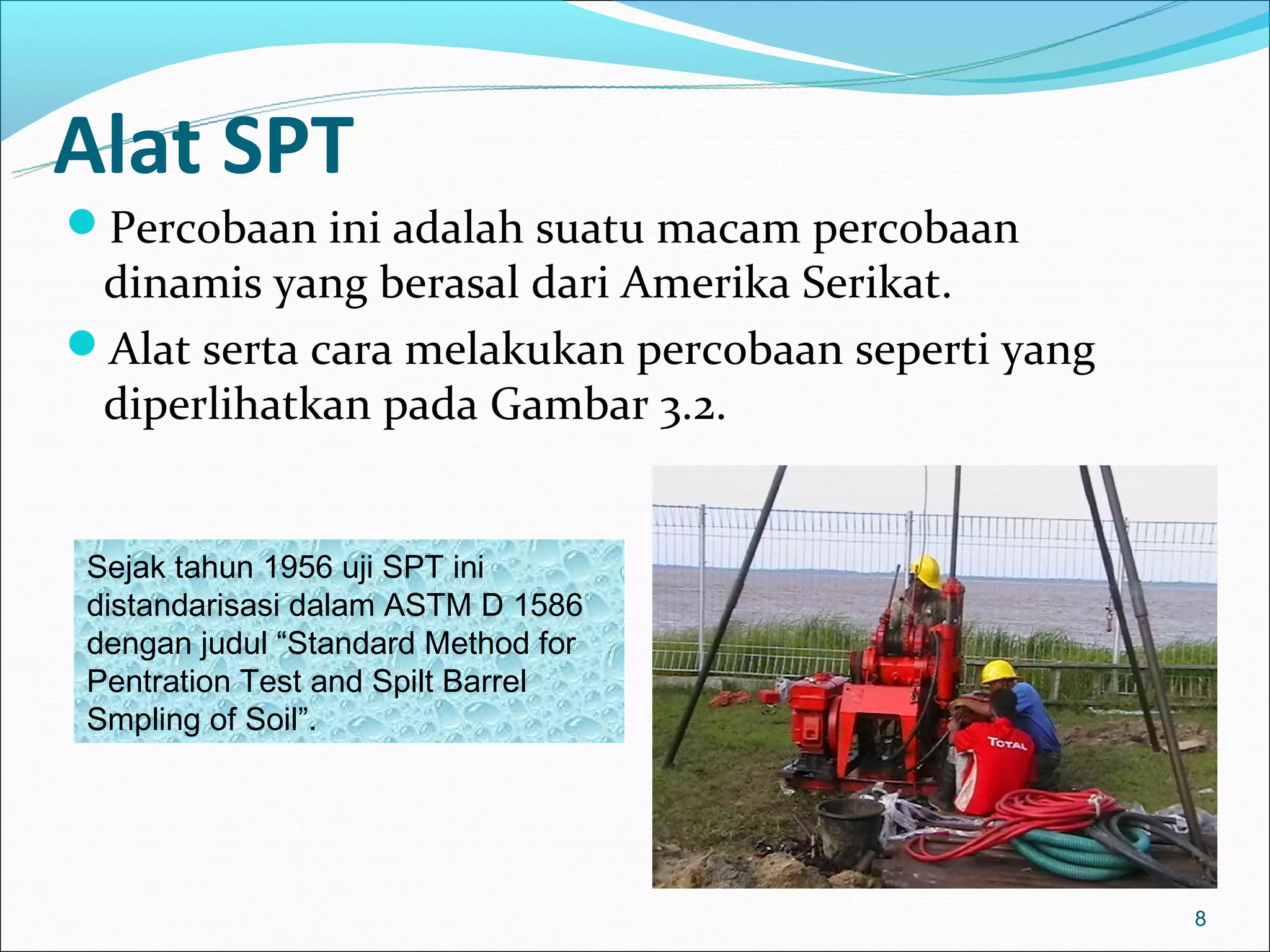 Test soil spt-ang-2009 | PPT