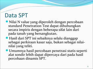 Test soil spt-ang-2009 | PPT