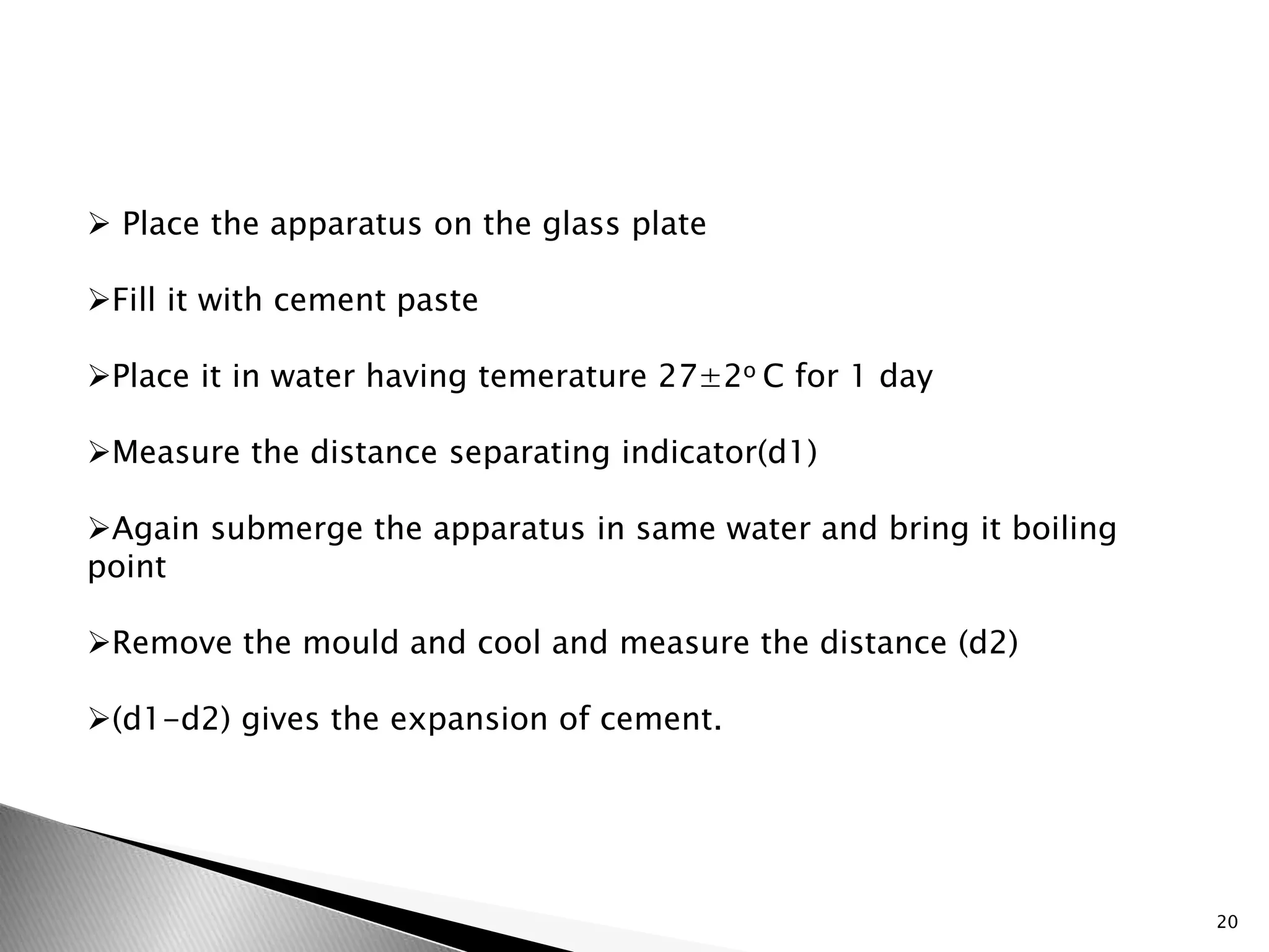Tests on cement | PPTX