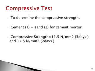 Tests on cement | PPTX
