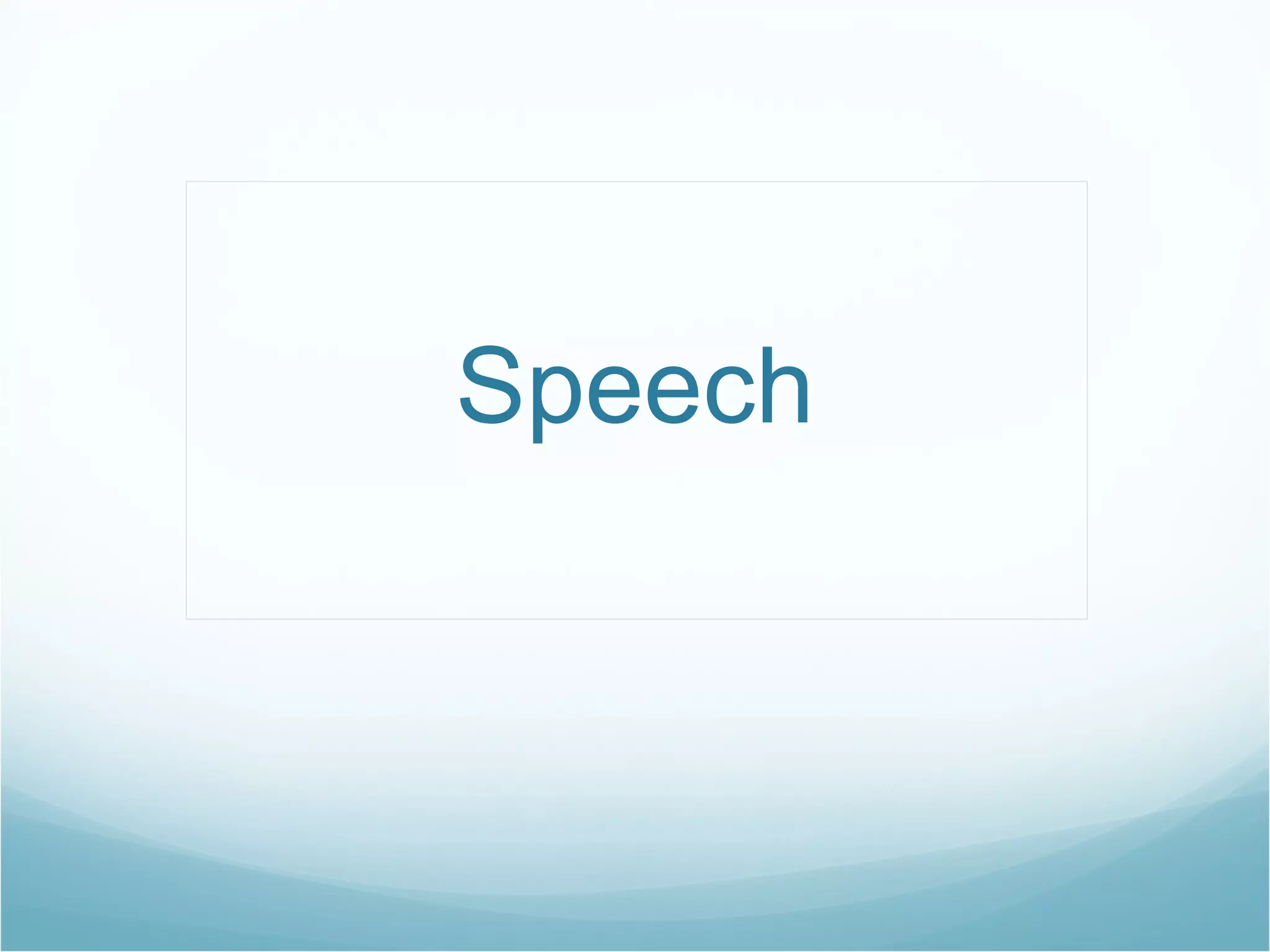Speech PPT Presentation | PPT