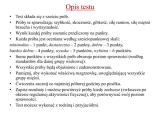 Test sprawności | PPTX