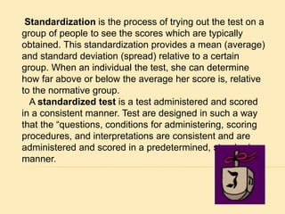 Standardization Psychology