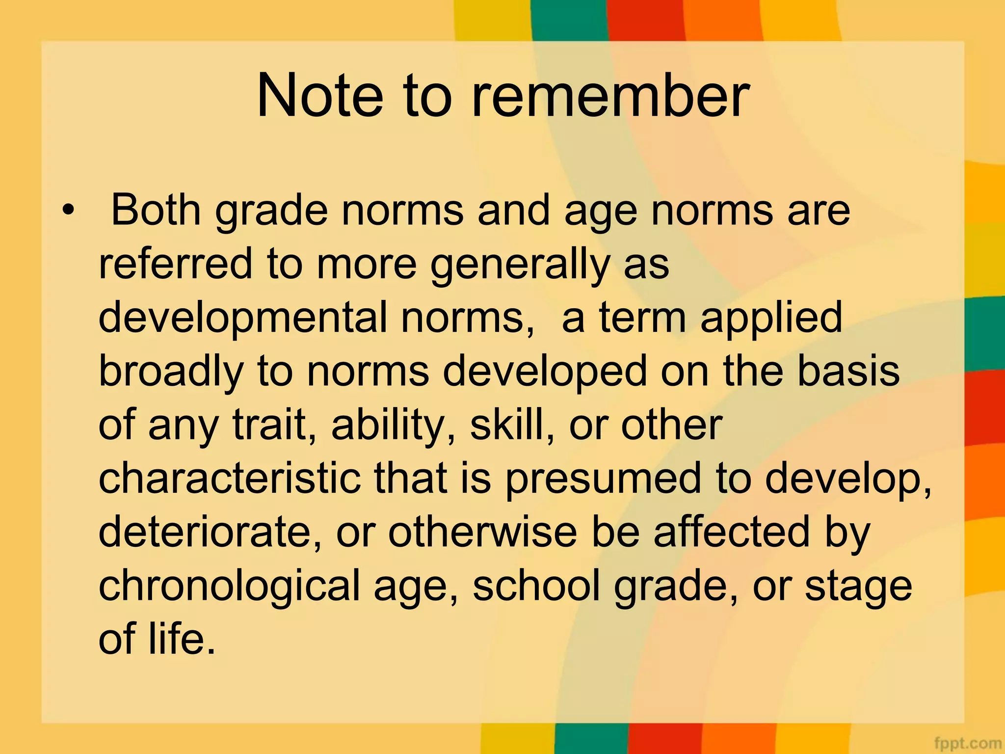 Test standardization and norming | PDF