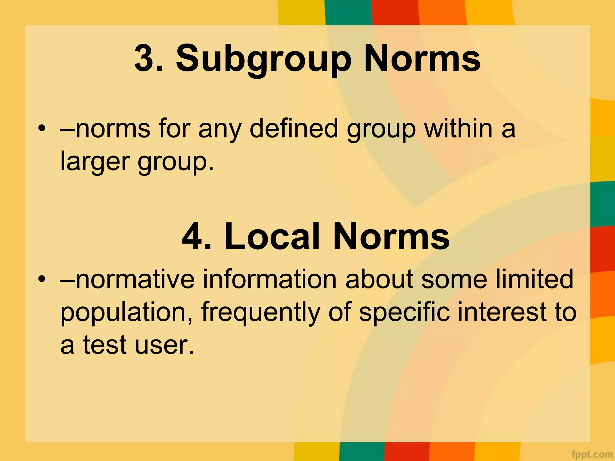 Test standardization and norming | PDF