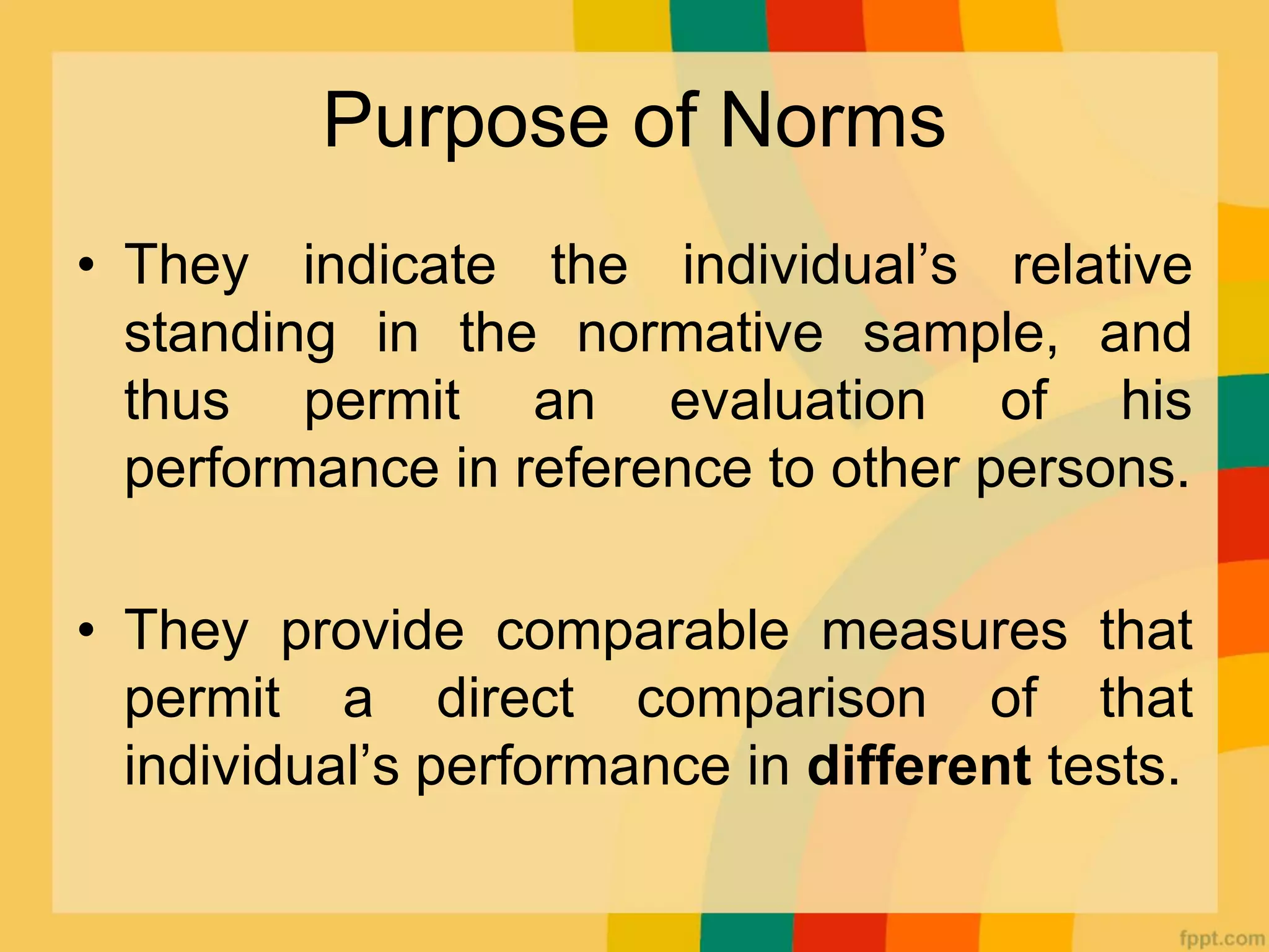 Test standardization and norming | PDF