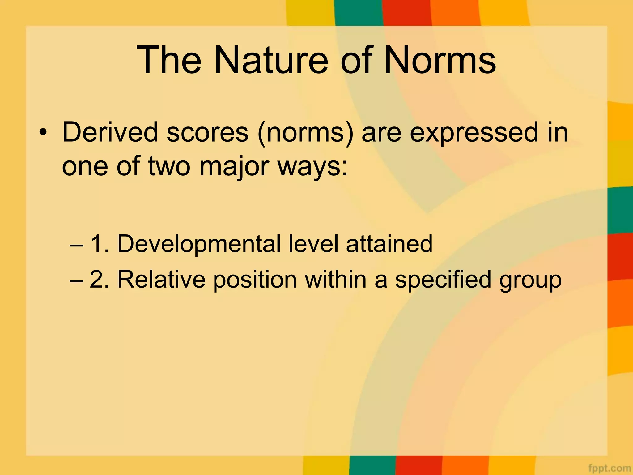 Test standardization and norming | PDF