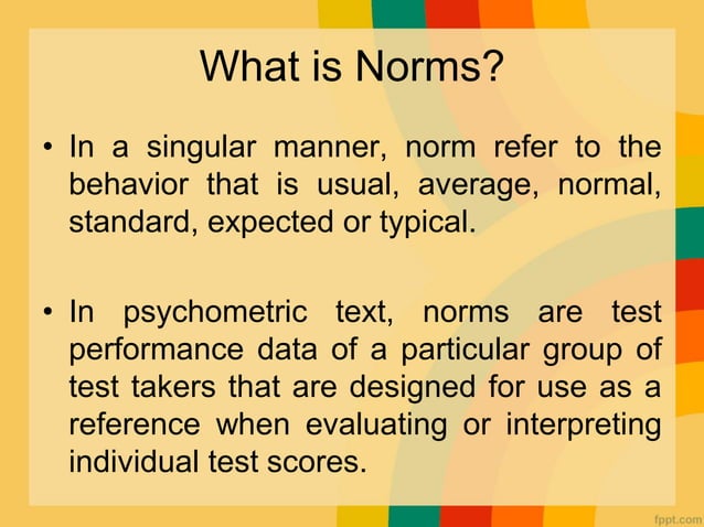 Test standardization and norming | PDF