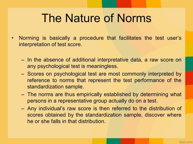 Test standardization and norming | PDF