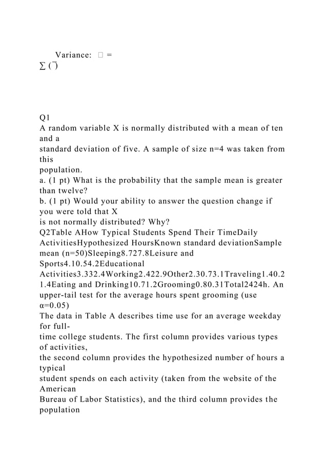 Test Statistic Excel functions Confidence Interval formula .docx