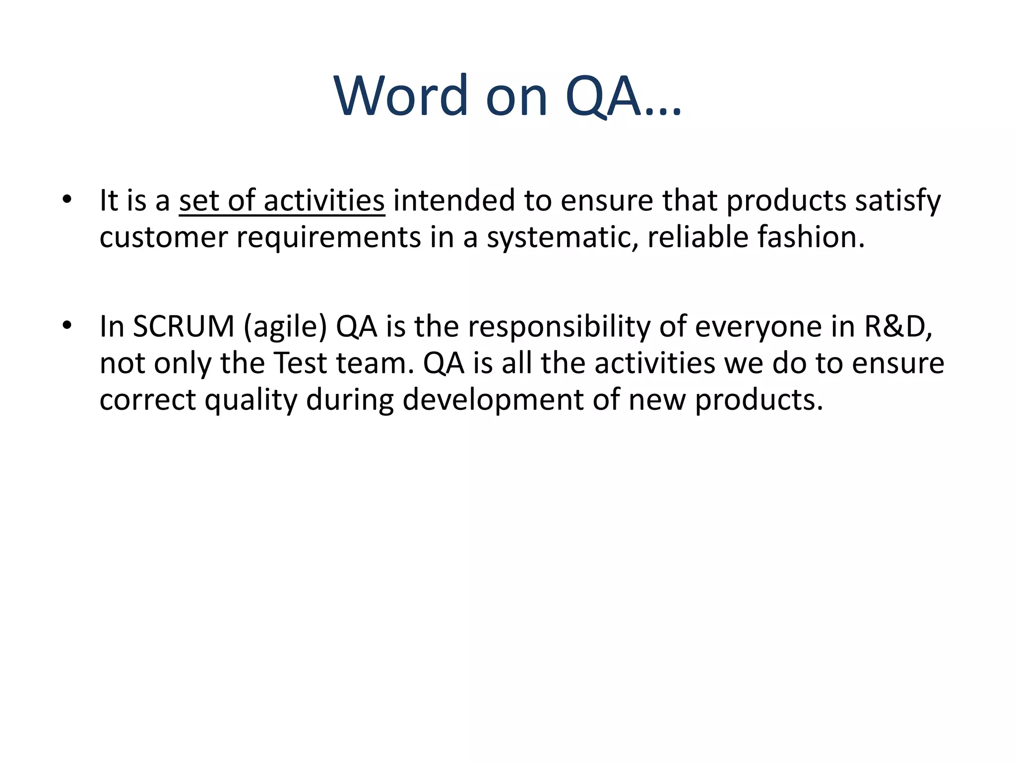 Formulating Agile Testing Strategy Ppt