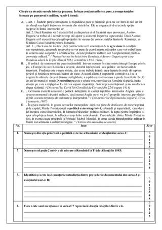 Test sumativ istorie_clasa_8 | DOCX