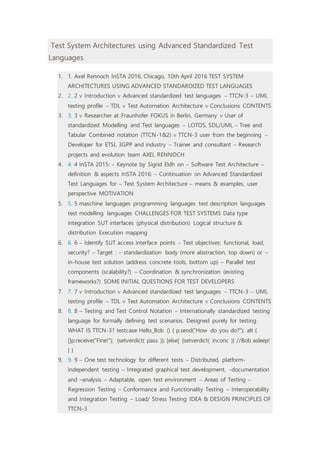 Test system architectures using advanced standardized test languages | DOCX