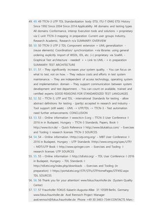 Test system architectures using advanced standardized test languages | DOCX