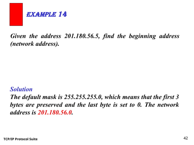 Explain the concepts of IP Addresses And Classes | PPT