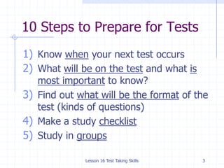 Test taking | PPT