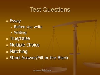 Test taking | PPT