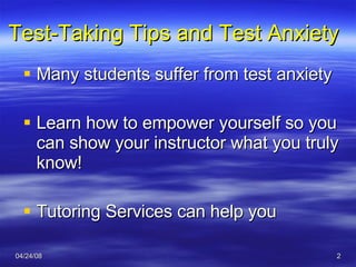 Test Taking Techniques | PPT