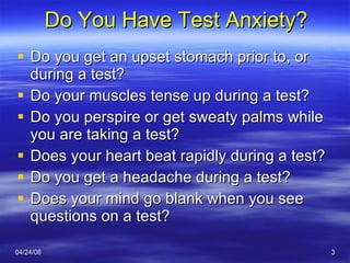 Test Taking Techniques | PPT