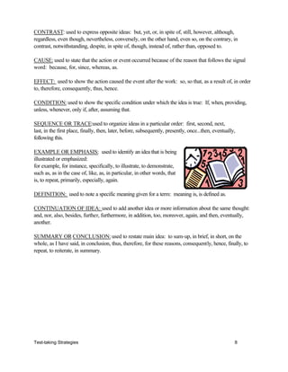 Test Taking Tips | PDF | Standardized Testing | Educational Assessment