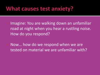 Test Anxiety Presentation | PPTX | Medical Health