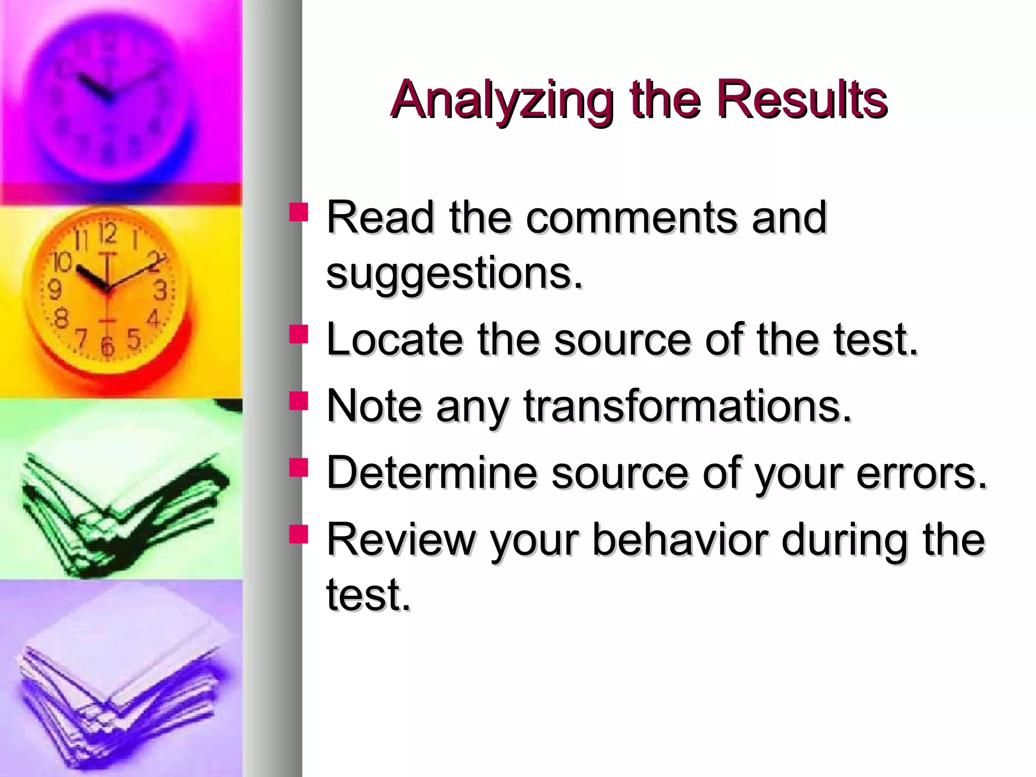 Test taking skills | PPT
